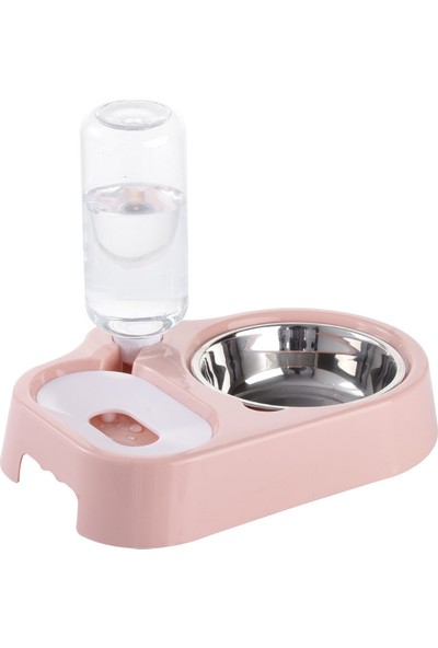 Mikopet Otomatik Su Sebilli Mama Kabı-Pembe Mikopet Otomatik Su Sebilli Mama Kabı-Pembe