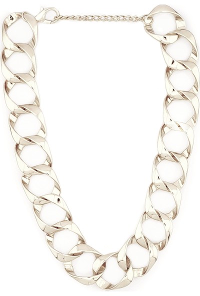 Sanal Bujiterim Kalın Zincir Kolye