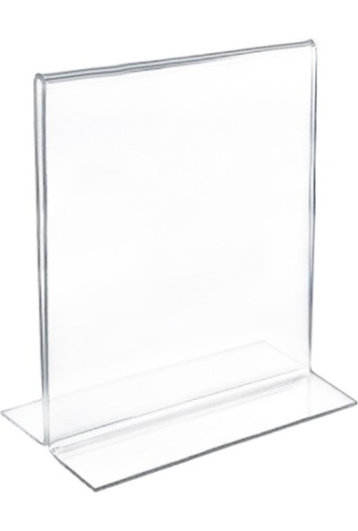 Destekle Masaüstü Pleksi T Stand (10'lu Paket) A5 Ebat