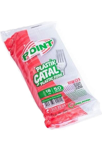 Point Plastik Lüx Şeffaf Çatal - 18 Cm. - 3.2 Gr. - 3000 Adet - Koli Point Plastik Lüx Şeffaf Çatal - 18 Cm. - 3.2 Gr. - 3000 Adet - Koli