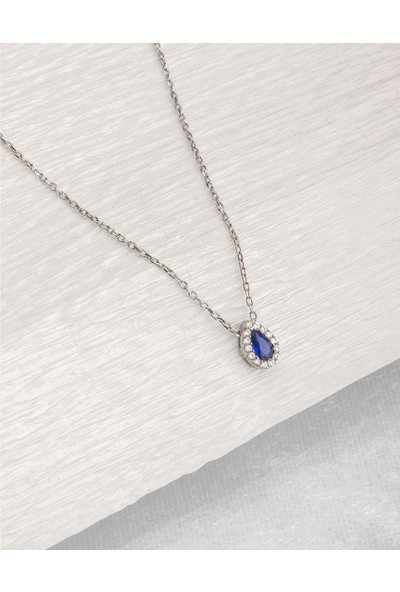 Else Silver Zarif Pırlanta Modeli Gümüş Kolye