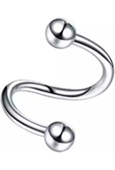 Medblack Jewelry 316L Cerrahi Çelik Spiral Model Top Uçlu Helix Kıkırdak Piercing