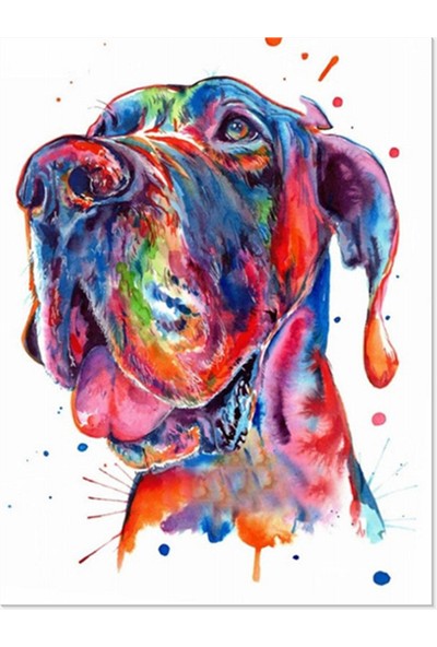 FG Köpek Elmas Boyama Kit Diamond Painting Kit 30X40