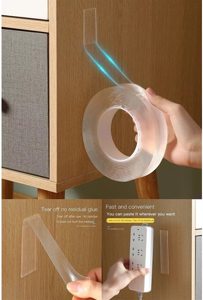 Hansel Çift Taraflı Bant Özelliği Su Geçirmez Kullanımlık Yapıştırıcı Şeffaf Tutkal Hansel Çift Taraflı Bant Özelliği Su Geçirmez Kullanımlık Yapıştırıcı Şeffaf Tutkal