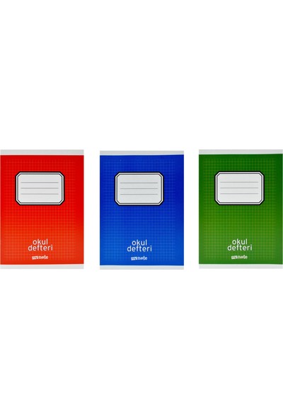 Mynote A5 60 Yaprak Karton Kapak Tel Dikişli Defter Kareli 3 Adet Mynote A5 60 Yaprak Karton Kapak Tel Dikişli Defter Kareli 3 Adet