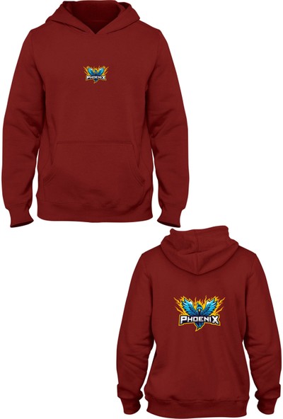 Rowalsi Phoenix Ön Arka Baskılı Kapşonlu Sweatshirt Bll1744 Rowalsi Phoenix Ön Arka Baskılı Kapşonlu Sweatshirt Bll1744