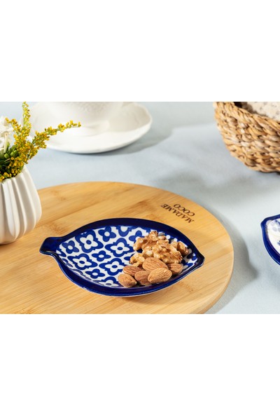 Madame Coco Rêve Bleu Tuyau Mini Tabak - Mavi - 10X8,5X1,5 cm Madame Coco Rêve Bleu Tuyau Mini Tabak - Mavi - 10X8,5X1,5 cm