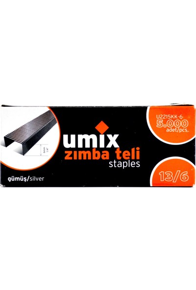 Umix Zımba Teli 13/6 Gümüş 5000’LI Umix Zımba Teli 13/6 Gümüş 5000’LI