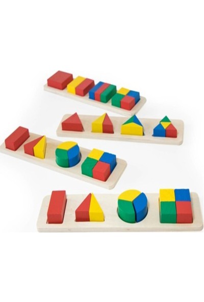 Kahraman Oyuncak Ahşap Geometrik Şekiller Kutulu Oyuncak