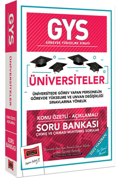 Yargı Yayınevi Gys Üniversiteler Personeli Için Konu Özetli Açıklamalı Soru Bankası Yargı Yayınevi Gys Üniversiteler Personeli Için Konu Özetli Açıklamalı Soru Bankası