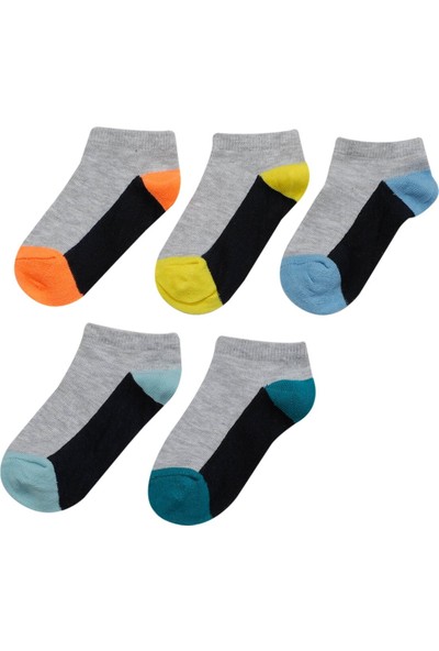 Color 5 Lı Ptk-B 2fx Erkek Çocuk 5'li Patik Çorap