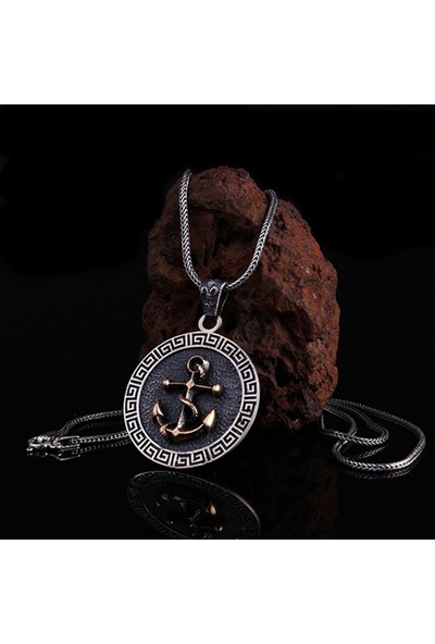 Takı925 Deniz Çapa Model 925 Ayar Gümüş Kolye