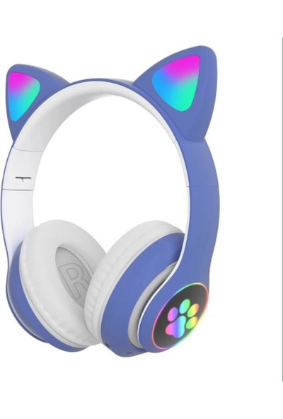 Pinellia Flowers Flowers Flowers Bluetooth Kablosuz Spor Kulaklık - Mavi (Yurt Dışından)