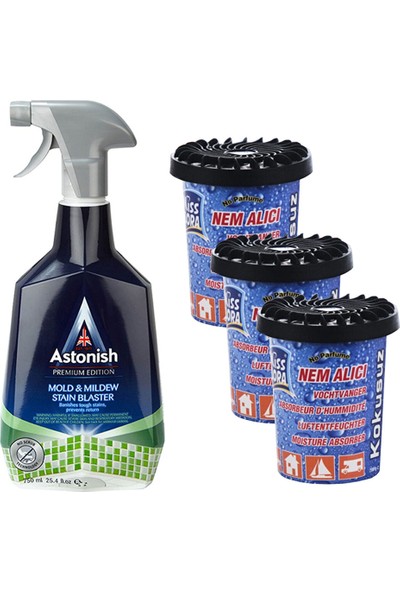 Astonish Küf Temizleyici 750 ml +Miss Flora Nem Alıcı - Küf - Rutubet Önleyici 200 G 3 Adet Astonish Küf Temizleyici 750 ml +Miss Flora Nem Alıcı - Küf - Rutubet Önleyici 200 G 3 Adet