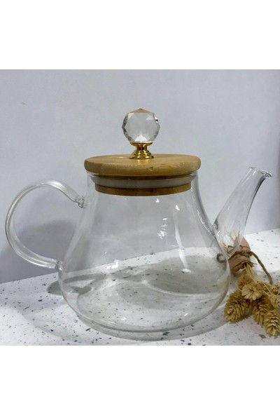 Vadi Isıya Dayanıklı Cam Demlik 700 Ml.