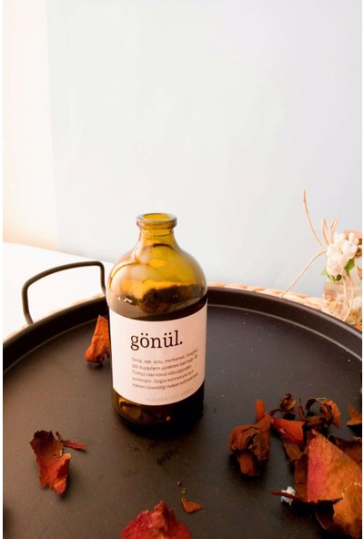 Emtory Home Dekoratif Lügat Gönül Amber Cam Şişe Vazo 10CM Emtory Home Dekoratif Lügat Gönül Amber Cam Şişe Vazo 10CM