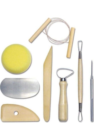 Firuzart 8 Parça Seramik Şekillendirme Modelaj Seti Firuzart 8 Parça Seramik Şekillendirme Modelaj Seti