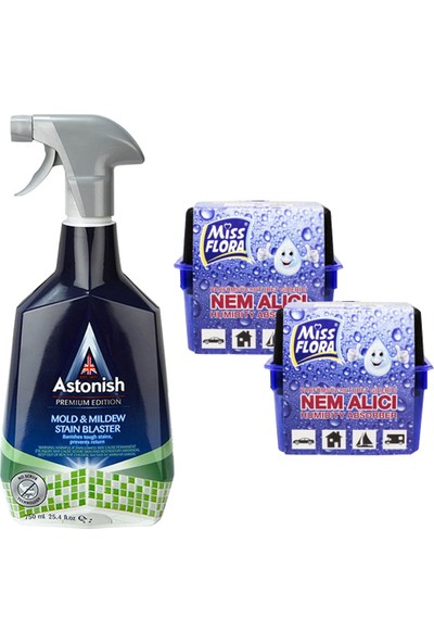 Astonish Küf Temizleyici 750 ml +Miss Flora Nem Alıcı - Küf - Rutubet Önleyici 450 G 2 Adet Astonish Küf Temizleyici 750 ml +Miss Flora Nem Alıcı - Küf - Rutubet Önleyici 450 G 2 Adet