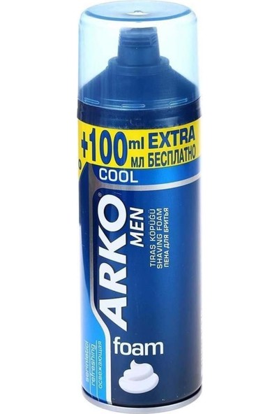 Arko Arko Men Cool Tıraş Köpüğü 300 Ml + 100 Ml Arko Arko Men Cool Tıraş Köpüğü 300 Ml + 100 Ml