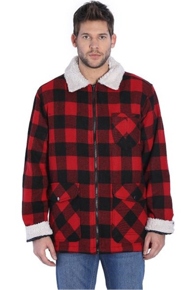 Whitney Erkek Ekoseli Içi ve Yakası Kürklü Fermuarlı Ceket Whitney Erkek Ekoseli Içi ve Yakası Kürklü Fermuarlı Ceket