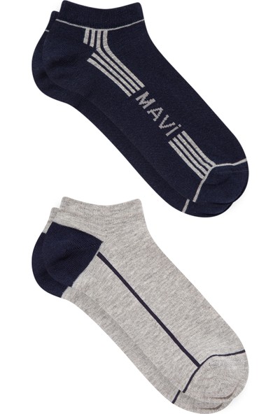 Mavi Siyah Patik Çorap