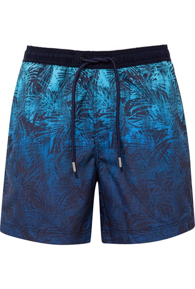 Mavi Baskılı Lacivert Mayo Şort Mavi Baskılı Lacivert Mayo Şort