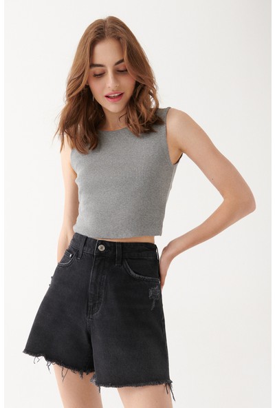 Mavi Millie Duman Gri Jean Şort Mavi Millie Duman Gri Jean Şort