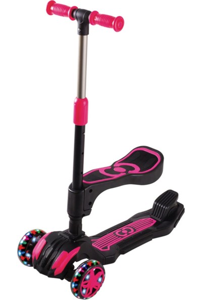 Furkan Toys Cool Wheels LED Işıklı Oturaklı Combo Scooter Furkan Toys Cool Wheels LED Işıklı Oturaklı Combo Scooter