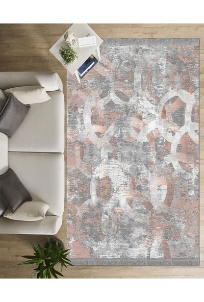 Tulip Dekorasyon Kaymaz Taban Yıkanabilir Dijital Baskı Halısı