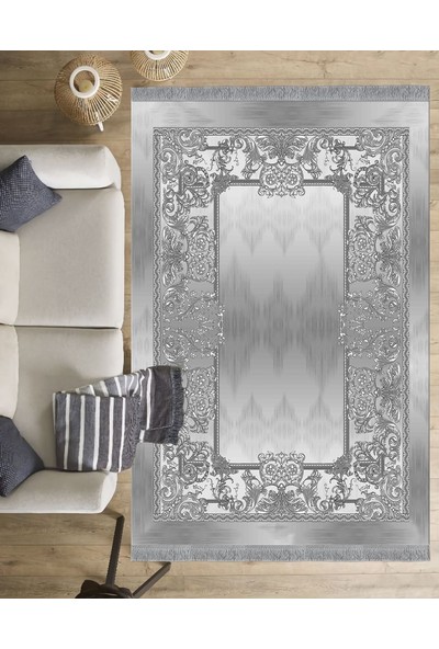 Tulip Dekorasyon Kaymaz Taban Yıkanabilir Dijital Baskı Halısı