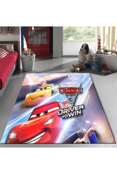 Tulip Dekorasyon Kaymaz Taban Yıkanabilir Dijital Baskı Çocuk Halısı