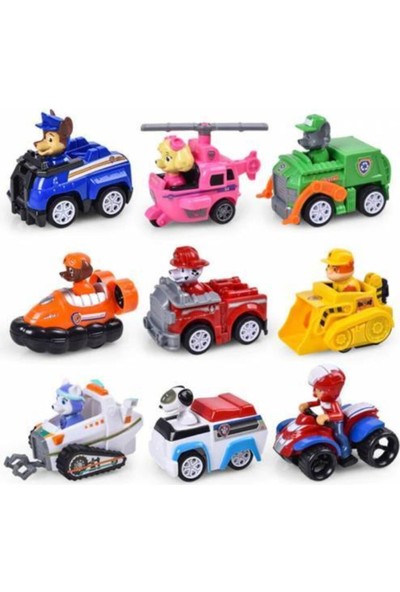 Trend Center Paw Patrol Pençe Devriyesi Kahramanlar & Araçları Oyuncak Seti 9lu Set Trend Center Paw Patrol Pençe Devriyesi Kahramanlar & Araçları Oyuncak Seti 9lu Set