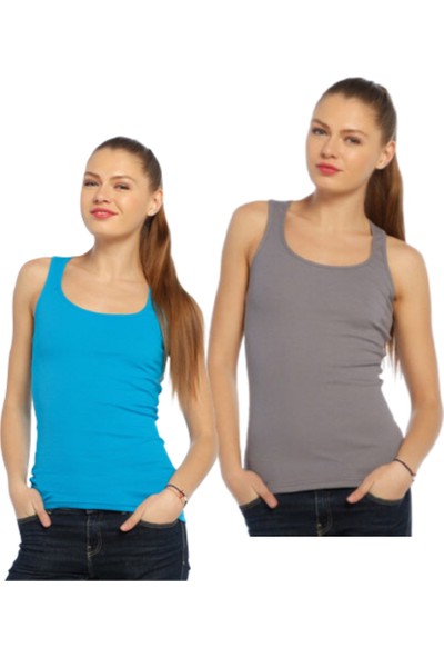 Darkzone Melanj-Turkuaz Spor Kadın Atlet Darkzone Melanj-Turkuaz Spor Kadın Atlet