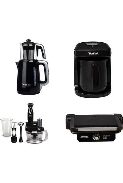 Tefal 4'lü Siyah Çeyiz Seti
