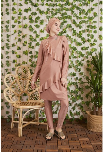 Markano Volanlı Tesettür Mayo Markano Volanlı Tesettür Mayo