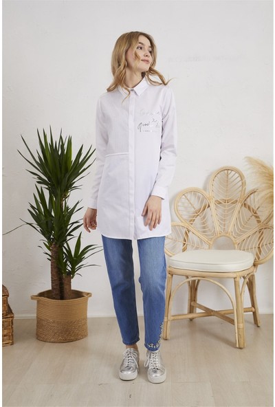 Markano File Detaylı Koton Gömlek