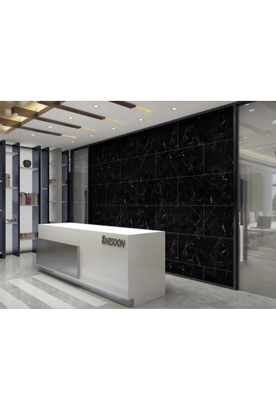 Yapışkanlı Siyah Esnek Pvc Mermer Döşeme Paneli 1,08 M2 NWYP11 Yapışkanlı Siyah Esnek Pvc Mermer Döşeme Paneli 1,08 M2 NWYP11