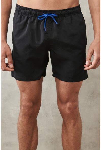 AC&Co / Altınyıldız Classics Erkek Siyah Standart Fit Casual Mayo Deniz Şortu AC&Co / Altınyıldız Classics Erkek Siyah Standart Fit Casual Mayo Deniz Şortu