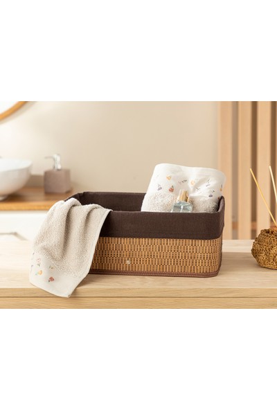 English Home Gina Bambu Sepet 36X26X14 cm Koyu Kahve English Home Gina Bambu Sepet 36X26X14 cm Koyu Kahve