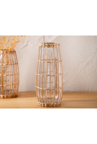 English Home Erica Vazo 14X14X30 cm Kahve