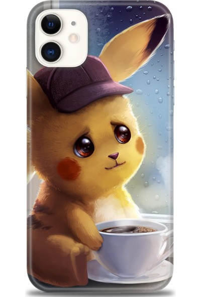 DNZ Bilişim iPhone 11 Kılıf Hd Baskılı Kılıf - Üzgün Pikaçu