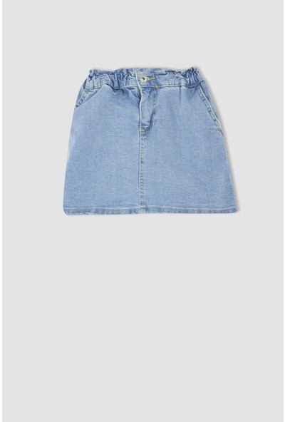 DeFacto Kız Çocuk Relax Fit Mini Jean Etek W5923A622SP DeFacto Kız Çocuk Relax Fit Mini Jean Etek W5923A622SP