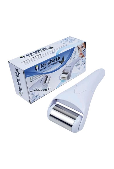 Rorec Ice Roller Cilt Sıkılaştırıcı Cilt Soğutucu Metal Başlıklı Cilt Soğutma Masaj Aleti Rorec Ice Roller Cilt Sıkılaştırıcı Cilt Soğutucu Metal Başlıklı Cilt Soğutma Masaj Aleti