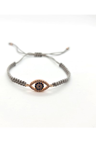 Makrome Ip Nazar Göz Zirkon Taşlı Kadın Bileklik Makrome Ip Nazar Göz Zirkon Taşlı Kadın Bileklik