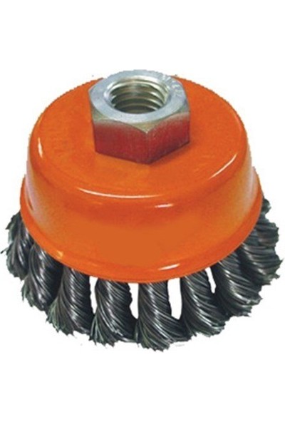 Burgulu Çanak Tel Fırça 65 mm.
