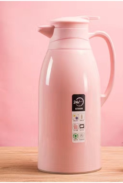 Hausen 1.9l Pembe Büyük Kapasiteli Taşınabilir Termos - Pembe (Yurt Dışından)