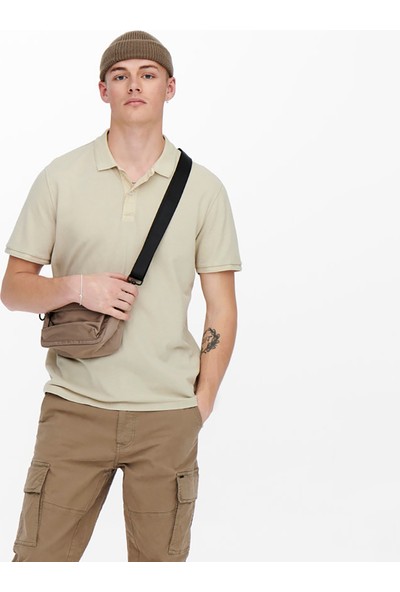 Only & Sons Stravis Erkek Sarı Polo Tişört (22021769-CTD) Only & Sons Stravis Erkek Sarı Polo Tişört (22021769-CTD)