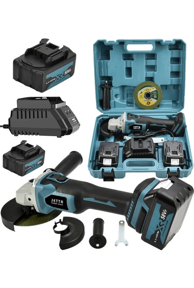 Jetta Power Tools 58VF 125 mm Şarjlı Taşlama 2 Adet Akü Bedava Jetta Power Tools 58VF 125 mm Şarjlı Taşlama 2 Adet Akü Bedava