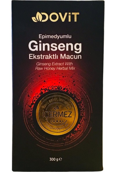 Dovit Epimedyumlu Ginseng Ekstraktlı Macun 300 gr Dovit Epimedyumlu Ginseng Ekstraktlı Macun 300 gr