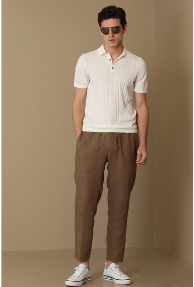 Lufian Gabriel Erkek Beach Jogger Pantolon Tailored Fit Lacivert Lufian Gabriel Erkek Beach Jogger Pantolon Tailored Fit Lacivert